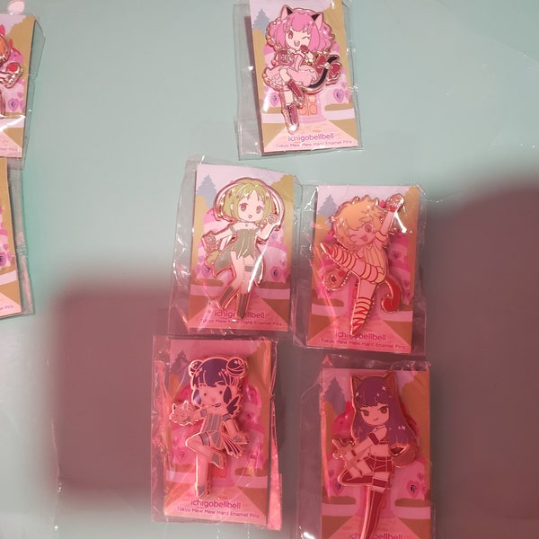 Tokyo Mew Mew Hard Enamel Pin - Ichigo Minto Retasu Purin Zakuro Ringo ...