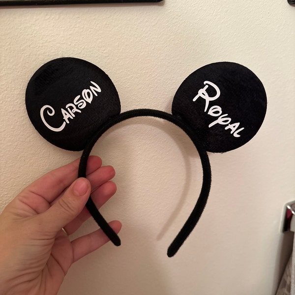 Personalized Mickey or Minnie Ears, Custom Mickey Ears, Halloween Ears ...