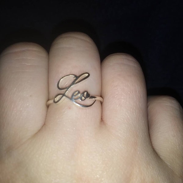 Custom Name Ring • Children Name Ring • Sterling Silver Ring ...