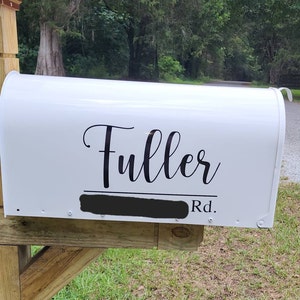 Mailbox Decal Personalized Mailbox Numbers Street Address Vinyl Decal ...