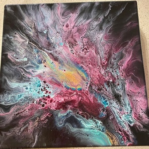 Ptygmatic Abstract Painting 10 X 12 Inches 25 X 30cm on Stretched ...