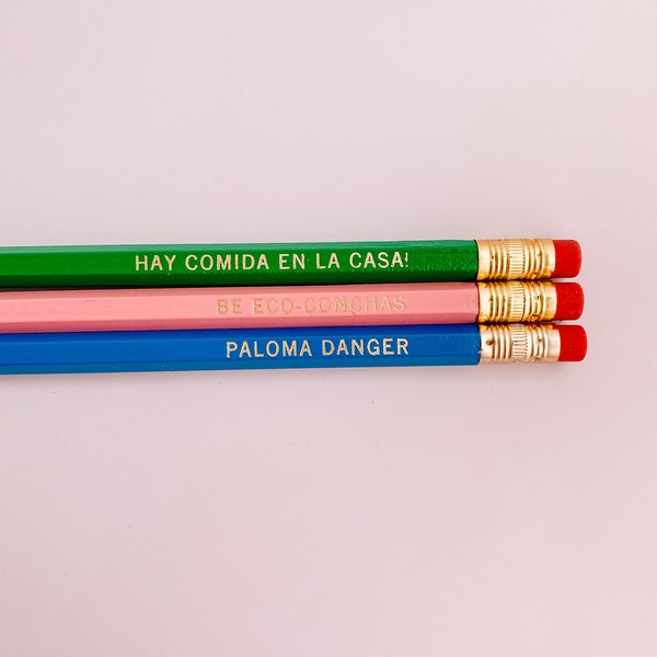 Pink Custom Pencils - 10 Personalized Pencils, Name Pencils, Customized ...