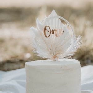 Baby Cake Topper/palm/dried Palm Topper/pampas/cake Pick/oh - Etsy