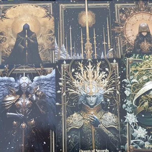 Unique Tarot Deck, Tarot Deck With Guidebook, Custom 78 Tarot Cards ...