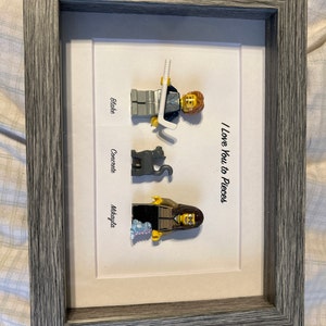 Personalized Mini Me Minifigure Frame. for up to 5 Figures. - Etsy