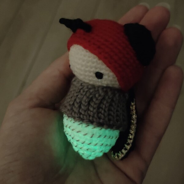 Crochet Pattern Lalylala FIREFLY Amigurumi Diy • Glowworm, Glow in the ...