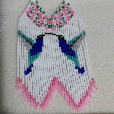 Brick Stitch Flower Earring Pattern Forget Me Not Seed Bead - Etsy