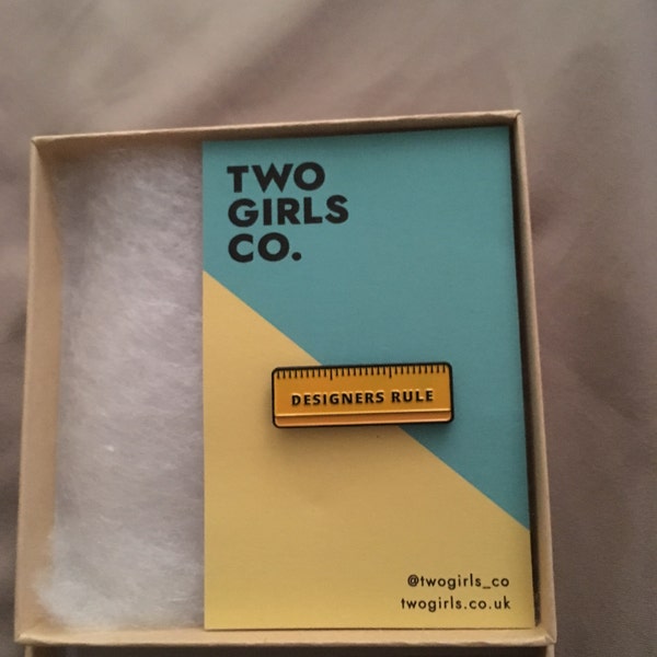 Designers Rule Enamel Pin - Etsy
