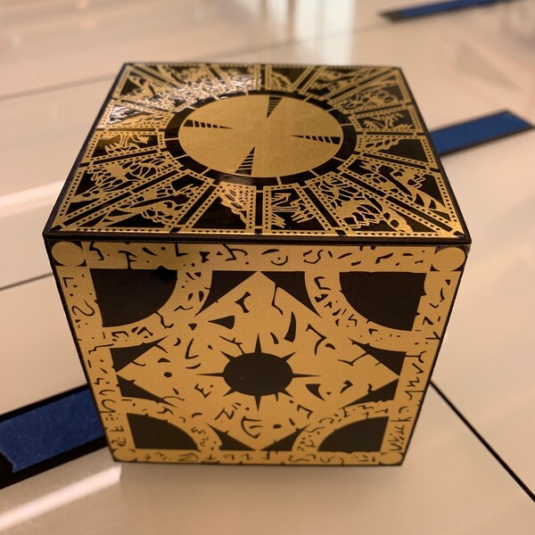 Hellraiser Puzzle Box: Full Size Foil Face Solid Maple Replica - Etsy