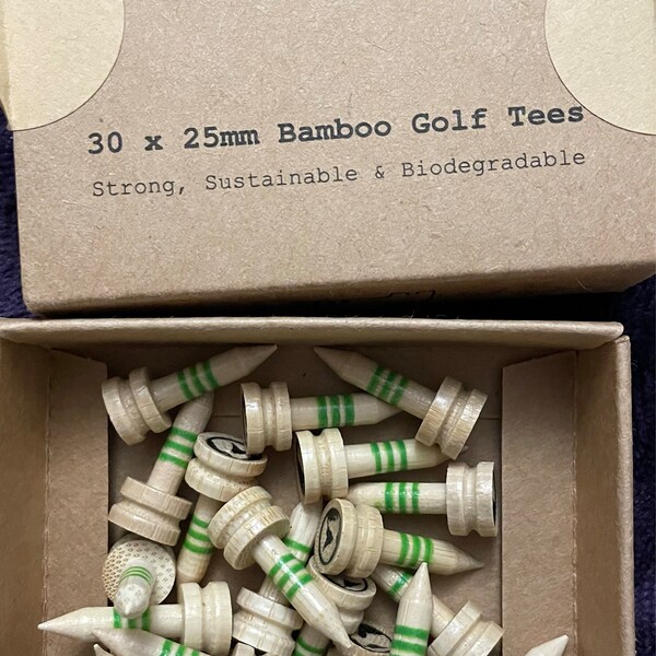 Green Swing Personalised Bamboo Golf Tees 70mm | Strong Sustainable ...