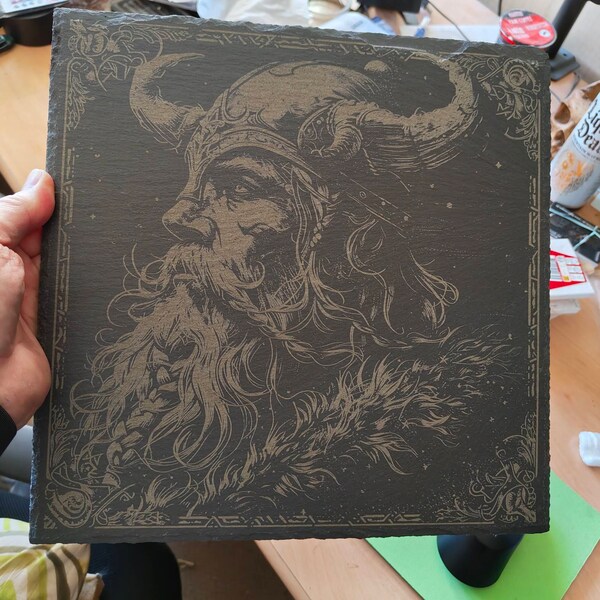 Viking Warrior PNG for CNC Laser Engrave, Laser Burn, Glowforge File ...