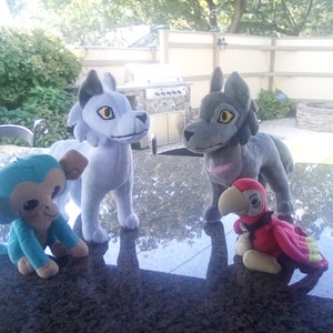 Blue Wolf's Rain Stuffed Animal - Etsy