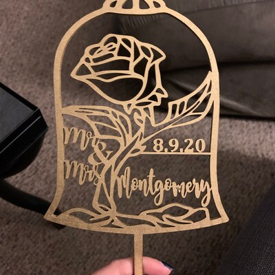 Rose Last Name Cake Topper Mr and Mr Cake Topper for Wedding, Themed ...