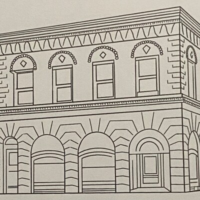 ATL Skyline Print Atlanta Art Print ATL Artwork Line Portrait Drawing ...