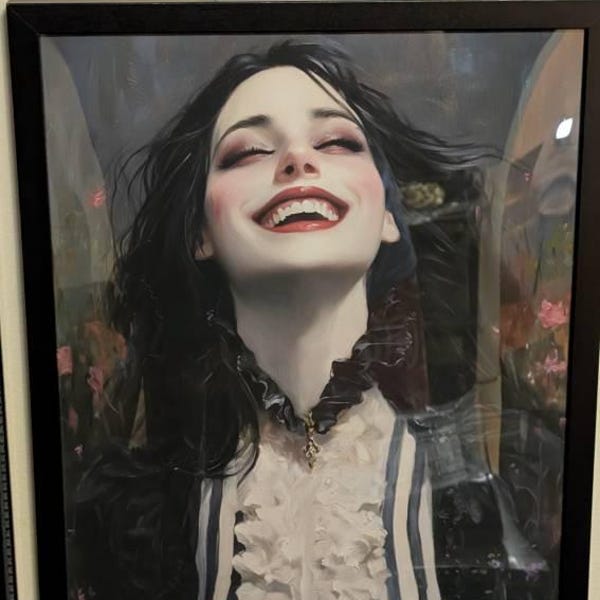 Fire Dance Wall Art, Nymphs Witches Dancing, Gothic Painting, Dark ...