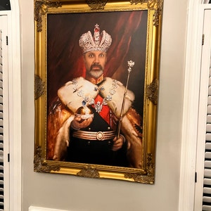 Personalized King Portrait for Him, Royal Historical Portrait ...