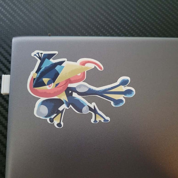 Greninja Vinyl Sticker - Etsy