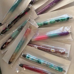 Set of 7 Days of the Week Glitter Epoxy Gel Pens, Sassy Epoxy Glitter ...
