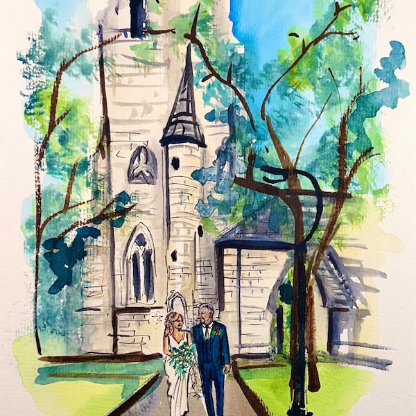 Personalised Couples Gift , Hand Painted Couple Paper Anniversary ...