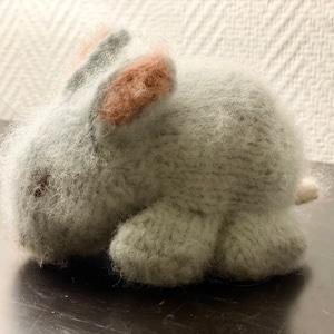 KNITTING PATTERN Black Otter Rex Rabbit | Etsy