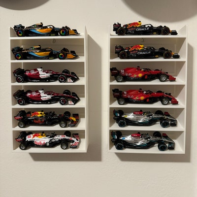 Hotwheel 10 Car Display Stand Industrial Design W Hidden Wall Mount ...