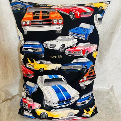 Fabric, Pure Muscle Cars, Classic Cars on Black, Alexander Henry Fabric ...