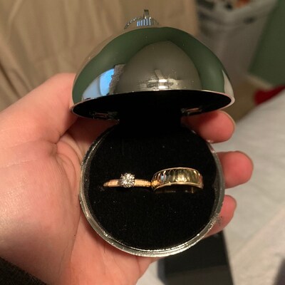 New Custom Made Green Lantern LED Ring Box Fancy Mahogany Wood - Etsy