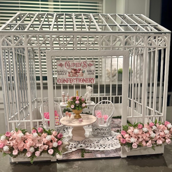 Miniature Draping Rose Window Box/polymer Roses/draping Greenery/6 ...