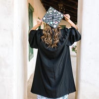 My Story His Glory Graduation Cap Topper, Cassandra Floral Design Grad ...