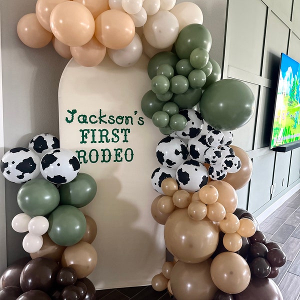Sage Wild West Balloon Garland Kit | Balloon Arch, Western Party ...