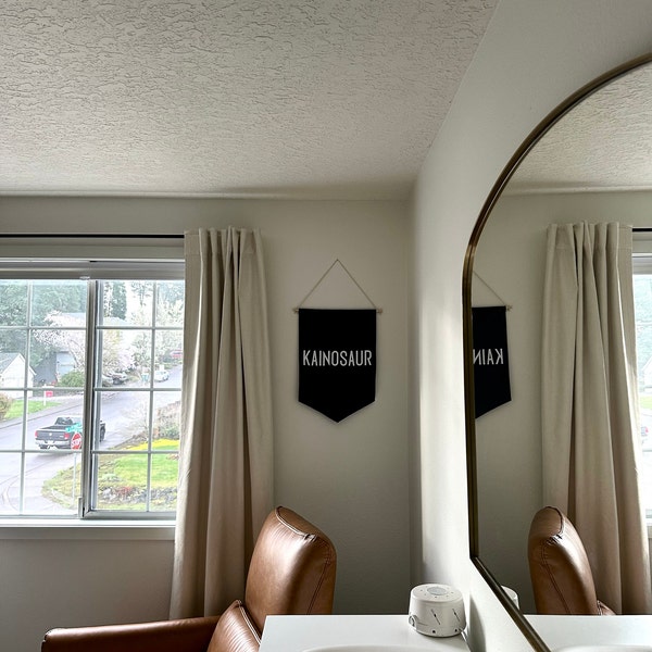 Custom Canvas Banner, Personalized Cursive, Custom Boho Wall Hanging ...