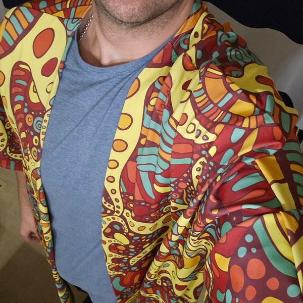 Neon Costume, UV Light Set Costume, Rave Dancer Costume, Psychedelic ...