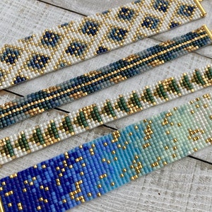 Bead Loom Pattern Miyuki Bracelet Pattern Geometric Loom - Etsy