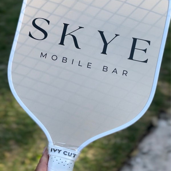 Custom Pickleball Paddle - White W/ Full Bleed - Premium Pickleball ...