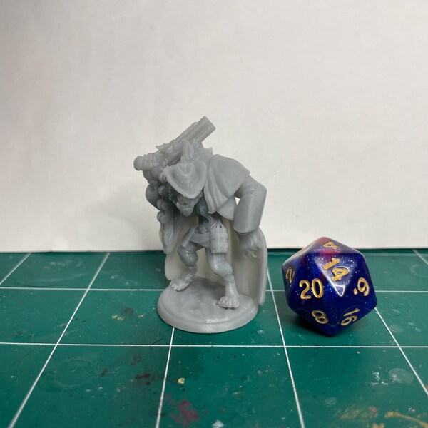 Human Male Wizard Miniature for D&D TTRPG 32mm Miniature Spellcaster ...