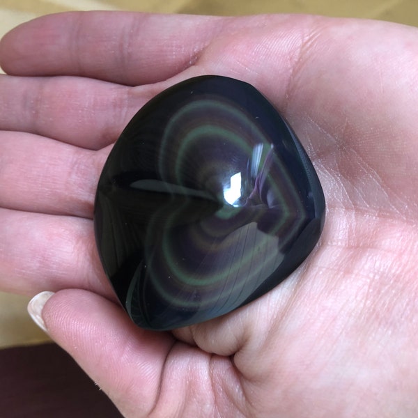 Gold Sheen Obsidian Moon | From Mexico | (1) Intuitively Chosen | Small ...