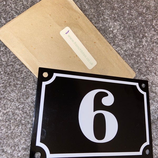 Personalised French Style Metal House Name And/or Number Plaque in ...
