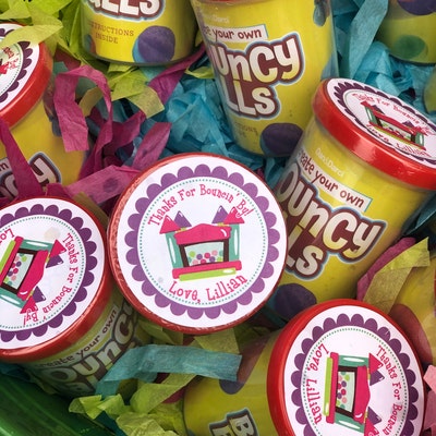 Bounce Party Labels Bounce House Birthday Stickers Bounce House Party ...