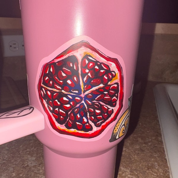 Lemon Watercolor Vinyl Sticker | Fruit Sticker | Cute Laptop Stickers ...