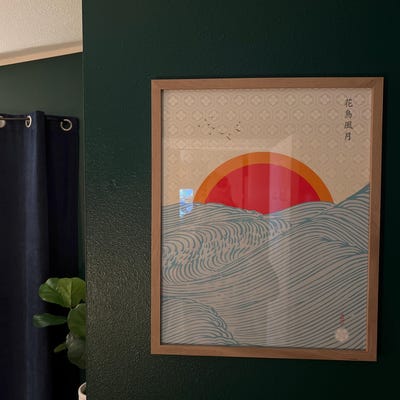 The Rising Sun Japanese Waves, Hokusai Print, Japanese Art Print ...
