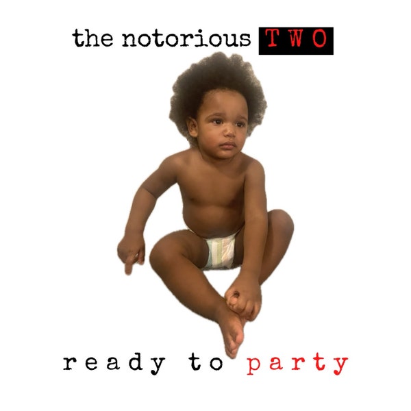 The Big Notorious ONE Ready to Party Birthday Monthly Face Milestone ...