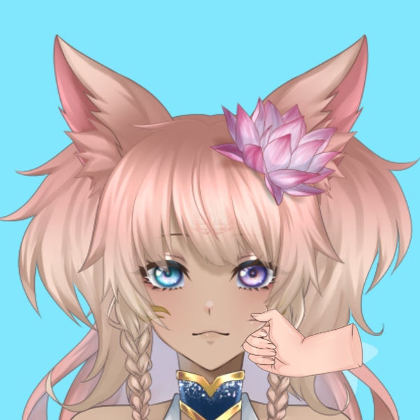 Vtuber Streaming Cheek Pull Asset - Etsy