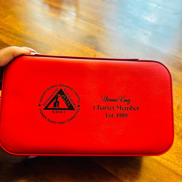 Custom Engraved Delta Sigma Theta Jewelry Box, Personalized Sorority ...