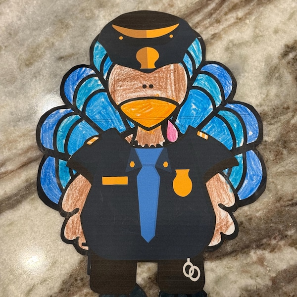 Disguise a Turkey- Police Officer Disguise-resizable! - Etsy