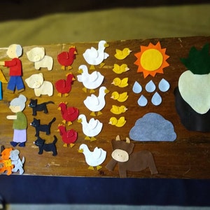 Turkey Wore His Rainbow Feathers Felt Board Story Felt Turkey ...