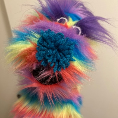 Red Haired Girl Sock Puppet With Braids Class Room Educate Aid Hand ...