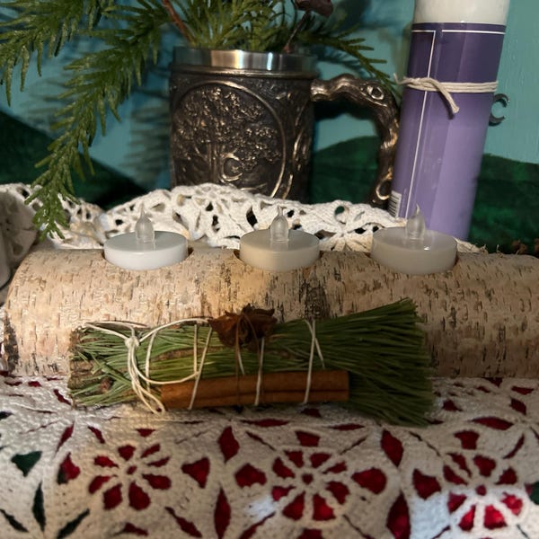 Fresh Juniper and Pine Bundle With Cinnamon and Star Anise | Altar ...