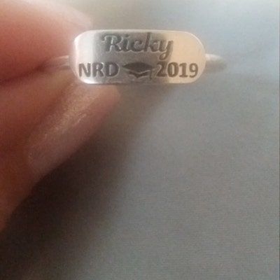 Personalized Class Ring, Name Ring, High School Ring, Graduation Ring ...