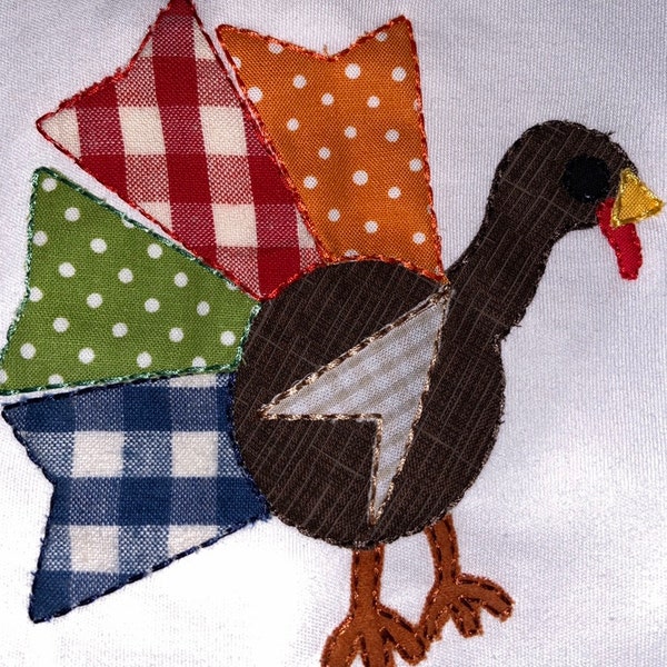 Funky Turkey Thanksgiving Embroidery Applique Design ***INSTANT ...