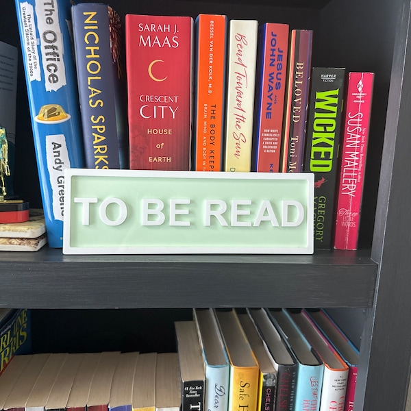 To Be Read | Library Sign | Street Sign | Book Sign | Bookish Decor ...
